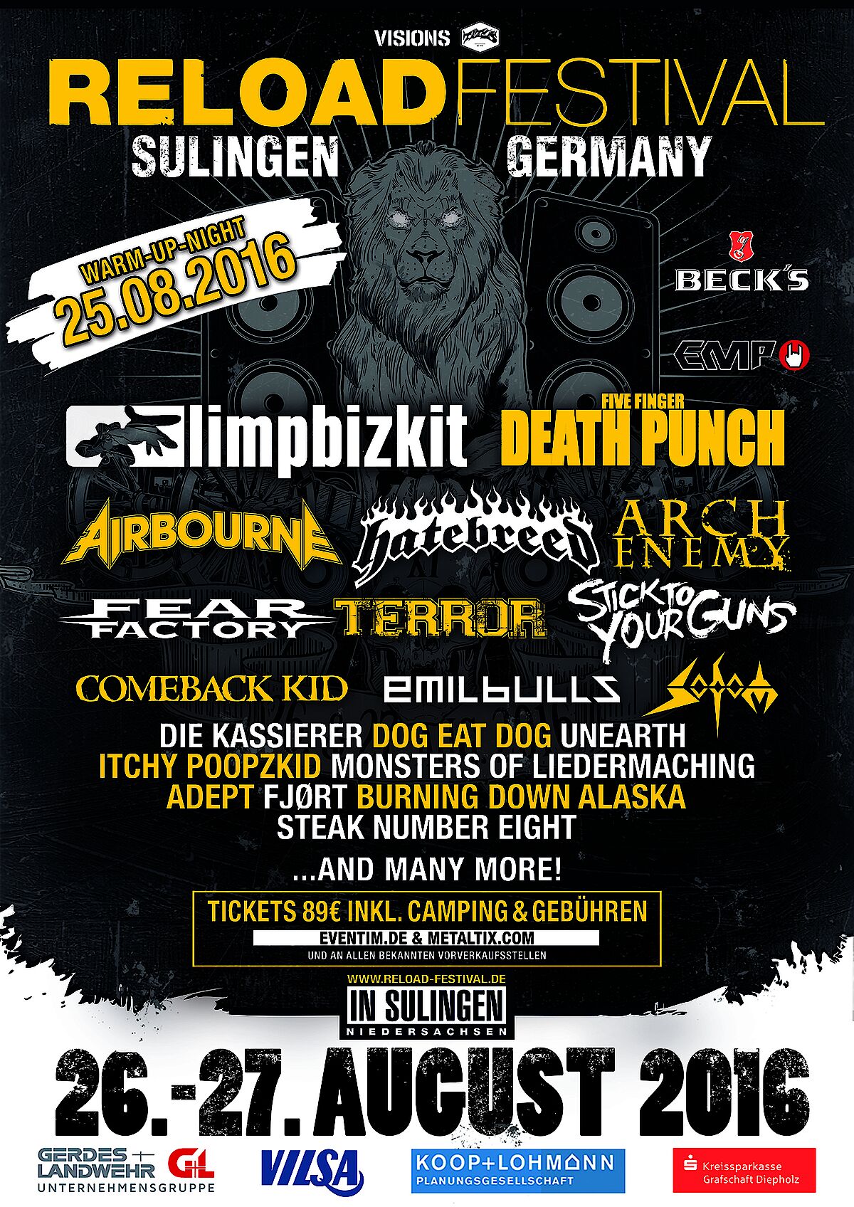 Reload Festival adds seven bands to billing | Wacken Open Air