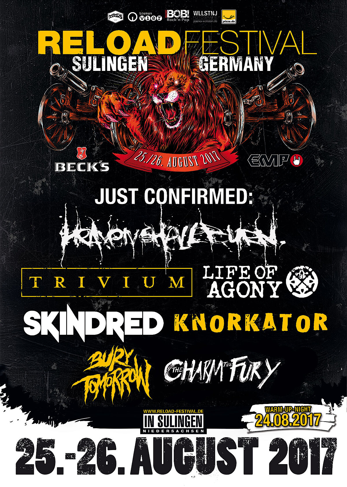 Sieben neue Bands für das Reload Festival | Wacken Open Air