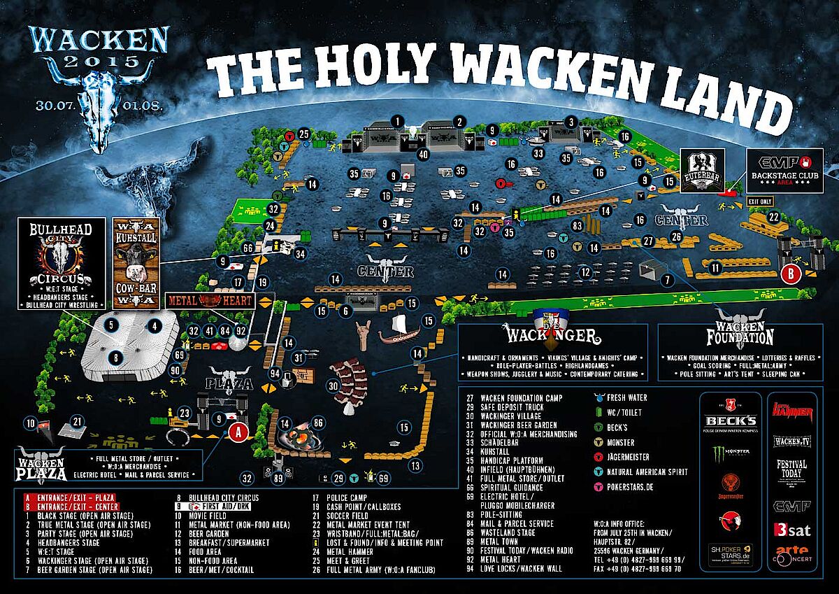 Festivalpläne und Infrastruktur-Maßnahmen 2015 | Wacken Open Air